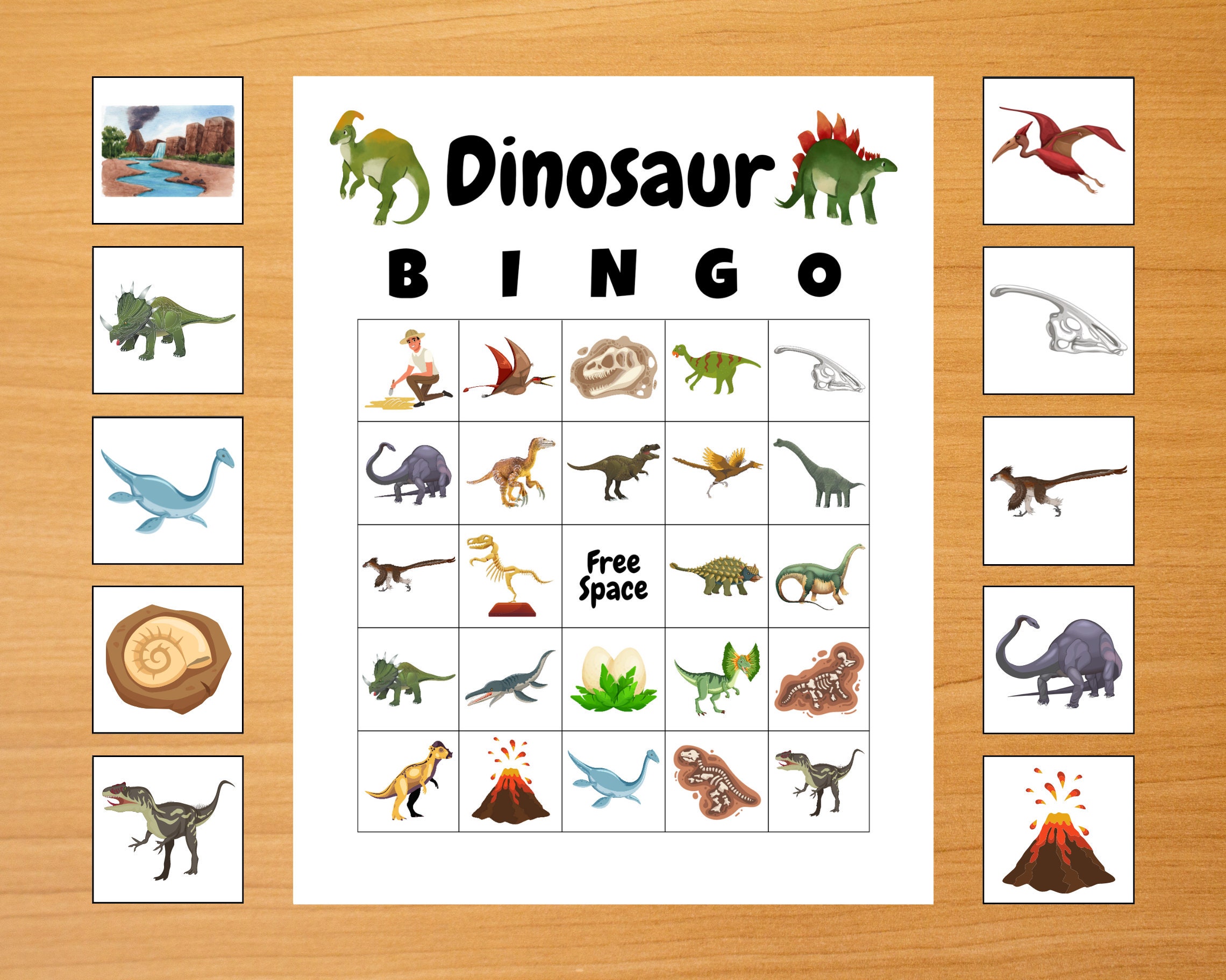 Dinosaurs Bingo Digital Download Printable Play Based - Etsy