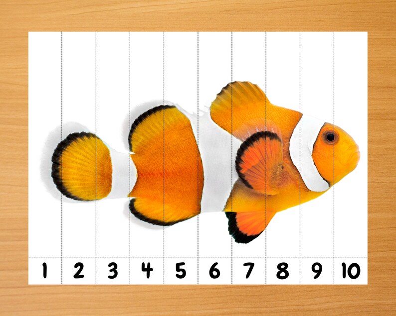 Ocean Animals Number Sequence Puzzles| Child Inspired Printables ...