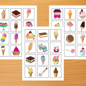 Ice Cream I Spy Matching Game| Digital Download| Printable Play Based ...