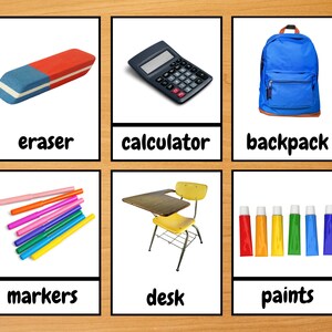 School Theme 3 Part Cards| Printable Digital Download| Montessori ...