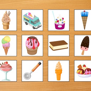 Ice Cream I Spy Matching Game| Digital Download| Printable Play Based ...