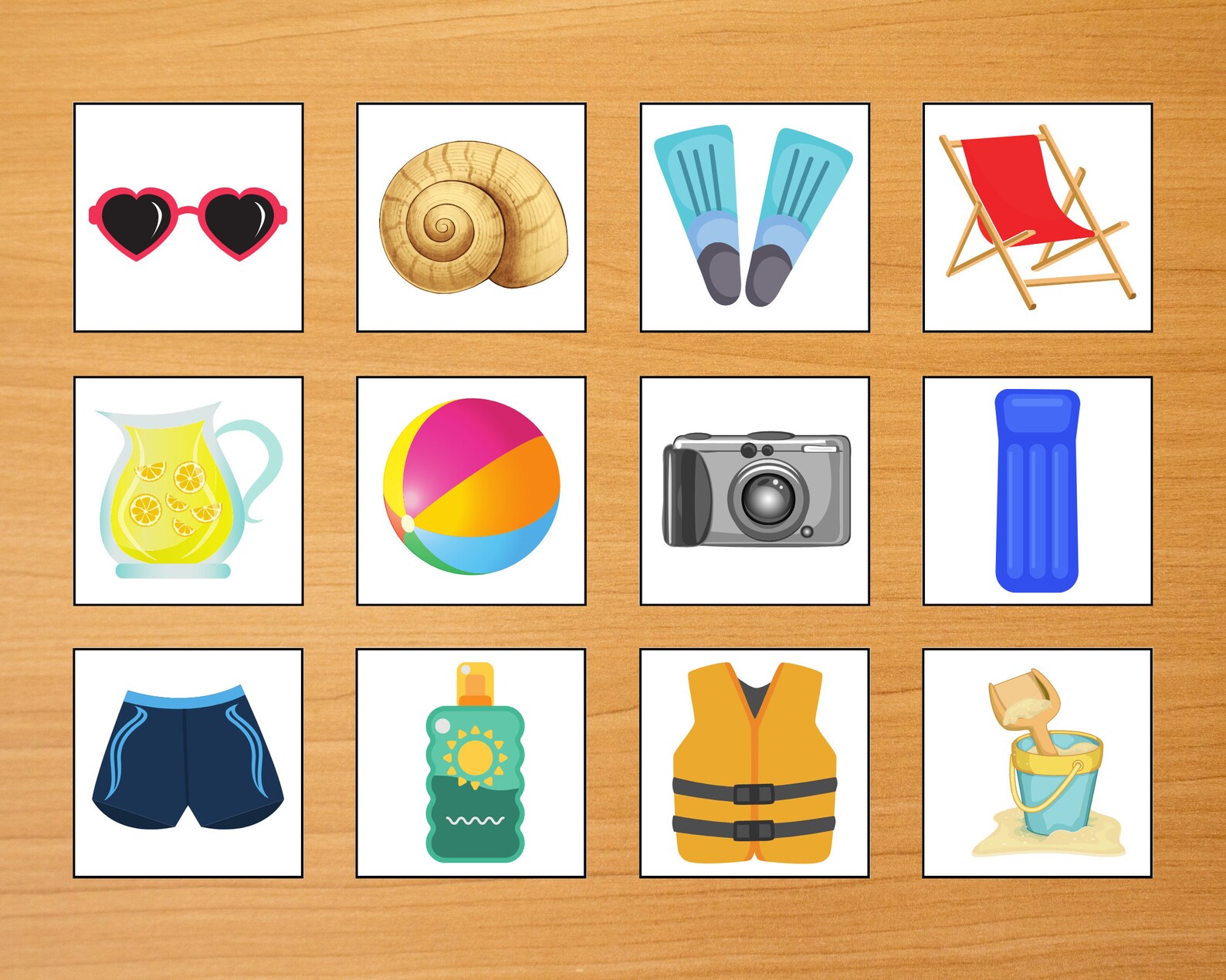 Beach I Spy Matching Game| Digital Download| Printable Play Based ...
