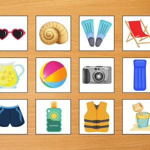 Beach I Spy Matching Game| Digital Download| Printable Play Based ...