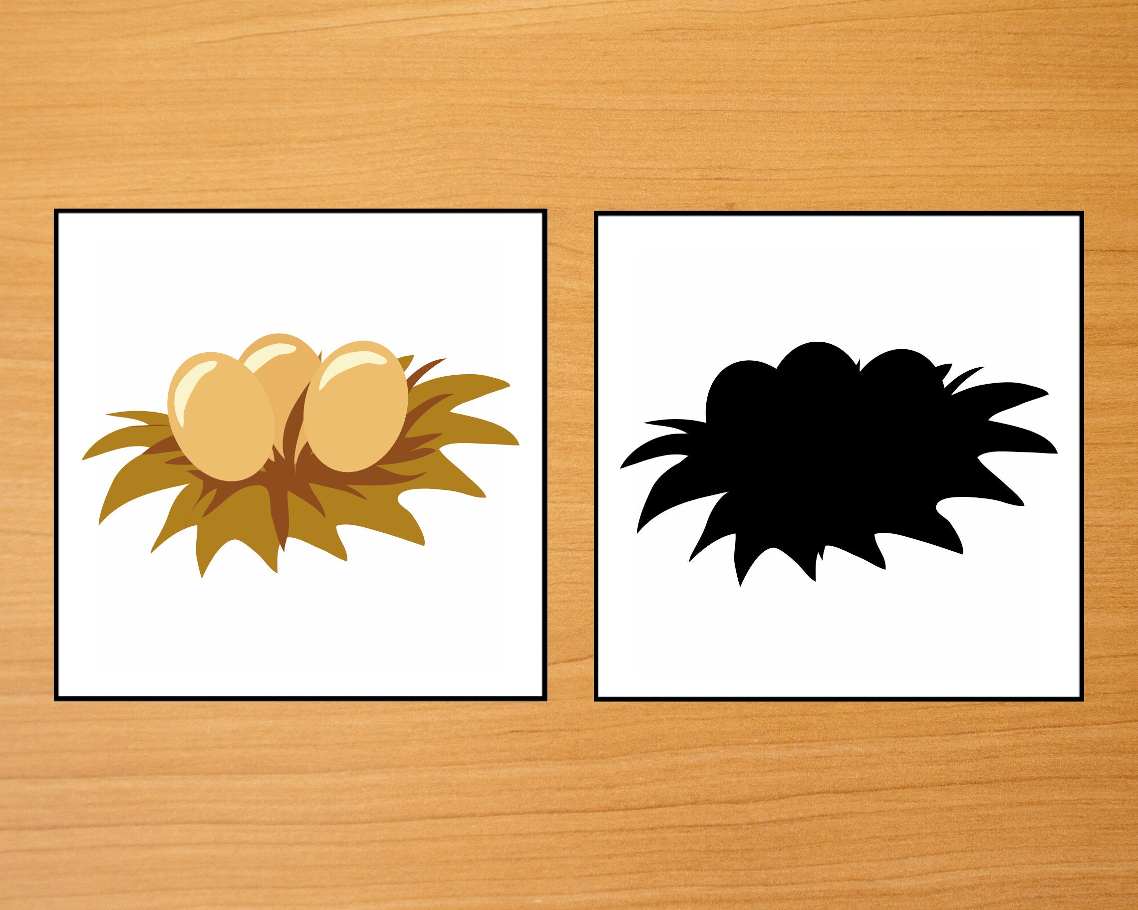 Farm Shadow Matching Cards| Child Inspited Printables| Digital Download ...