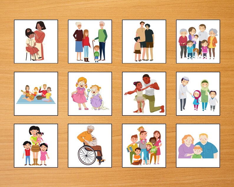 Family I Spy Matching Game| Digital Download| Printable Play Based ...