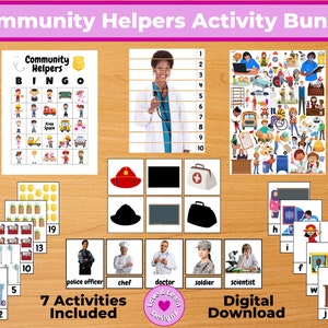 Community Helpers Activity Bundle| Child Inspired Printables| Digital ...