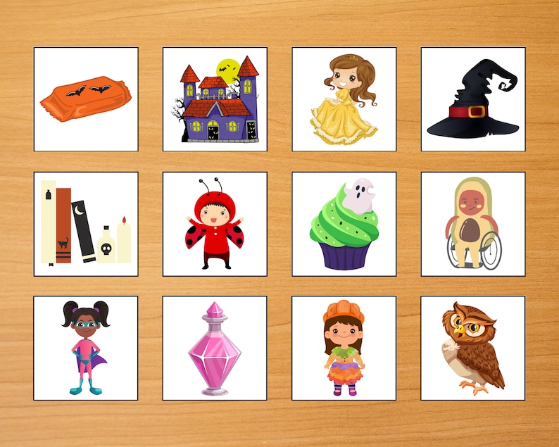 Halloween I Spy Matching Game| Digital Download| Printable Play Based ...