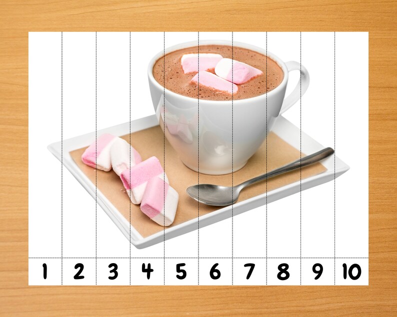 Winter Number Sequence Puzzles| Child Inspired Printables| Digital ...