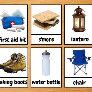 Camping Theme 3 Part Cards| Printable Digital Download| Montessori ...