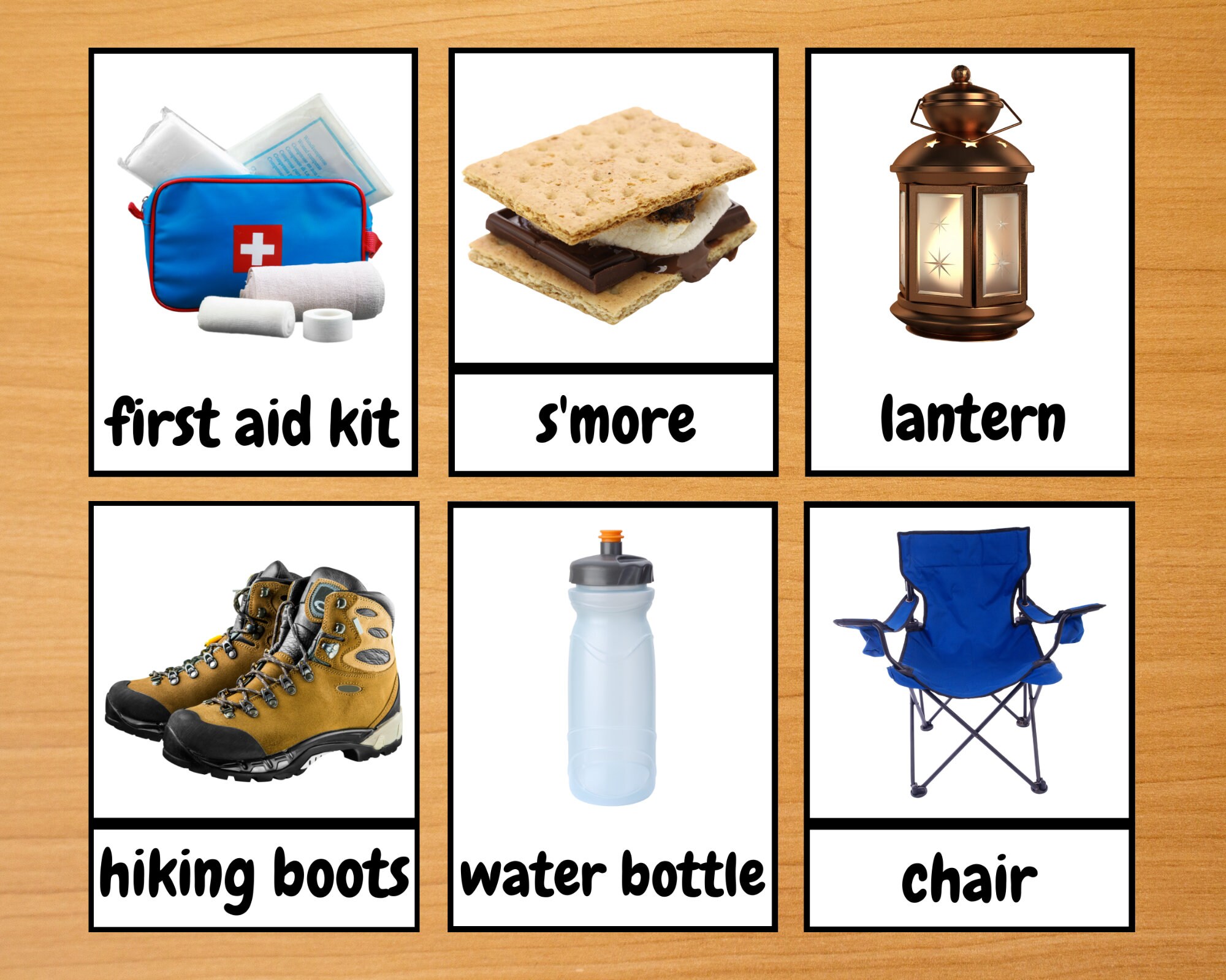 Camping Theme 3 Part Cards| Printable Digital Download| Montessori ...