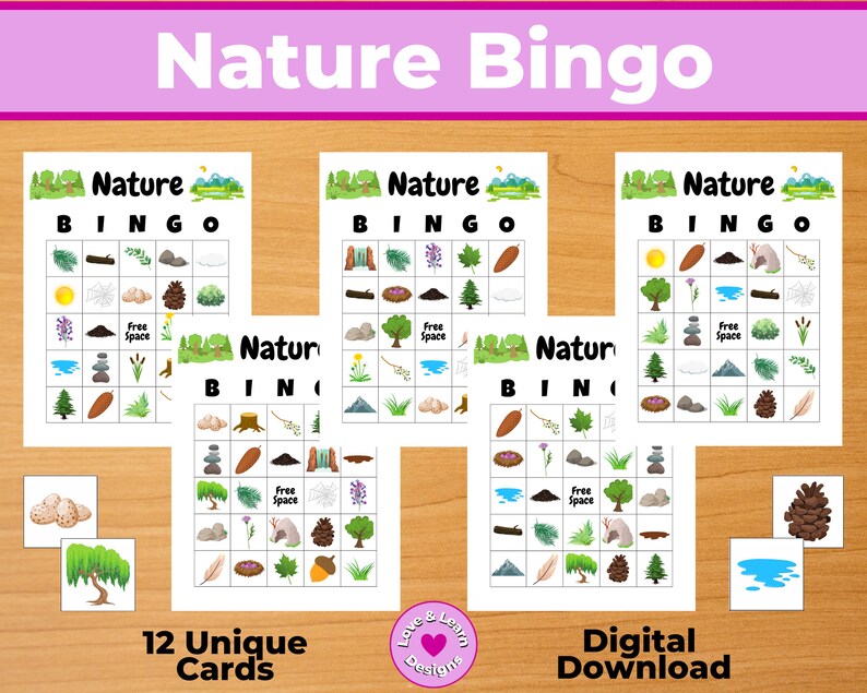 Nature Bingo Digital Download Printable Play Based Activity - Etsy