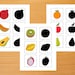 Fruits Shadow Matching Cards Printable Digital Download| Montessori ...