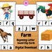 Farm Beginning Letter Sound Clip Cards| Printable Digital Download ...