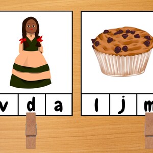 Nursery Rhyme Beginning Letter Sound Clip Cards| Child Inspired ...