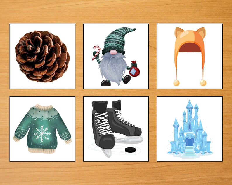 Winter I Spy Matching Game| Digital Download| Printable Play Based ...