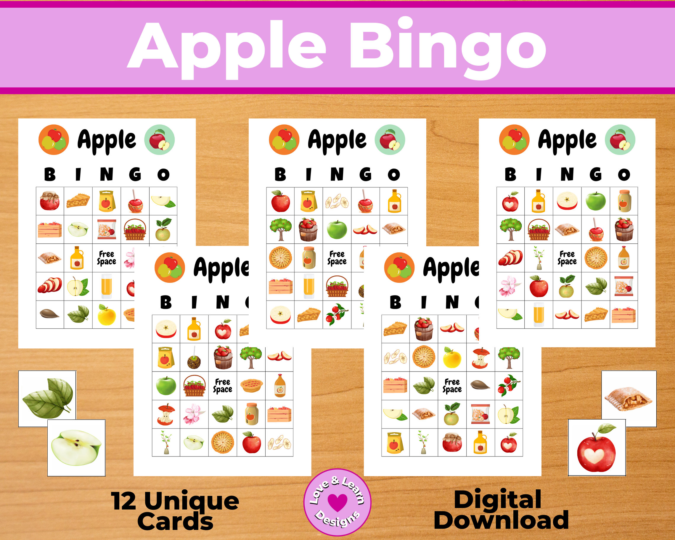 Apple Bingo| Digital Download| Printable Play Based Activity ...