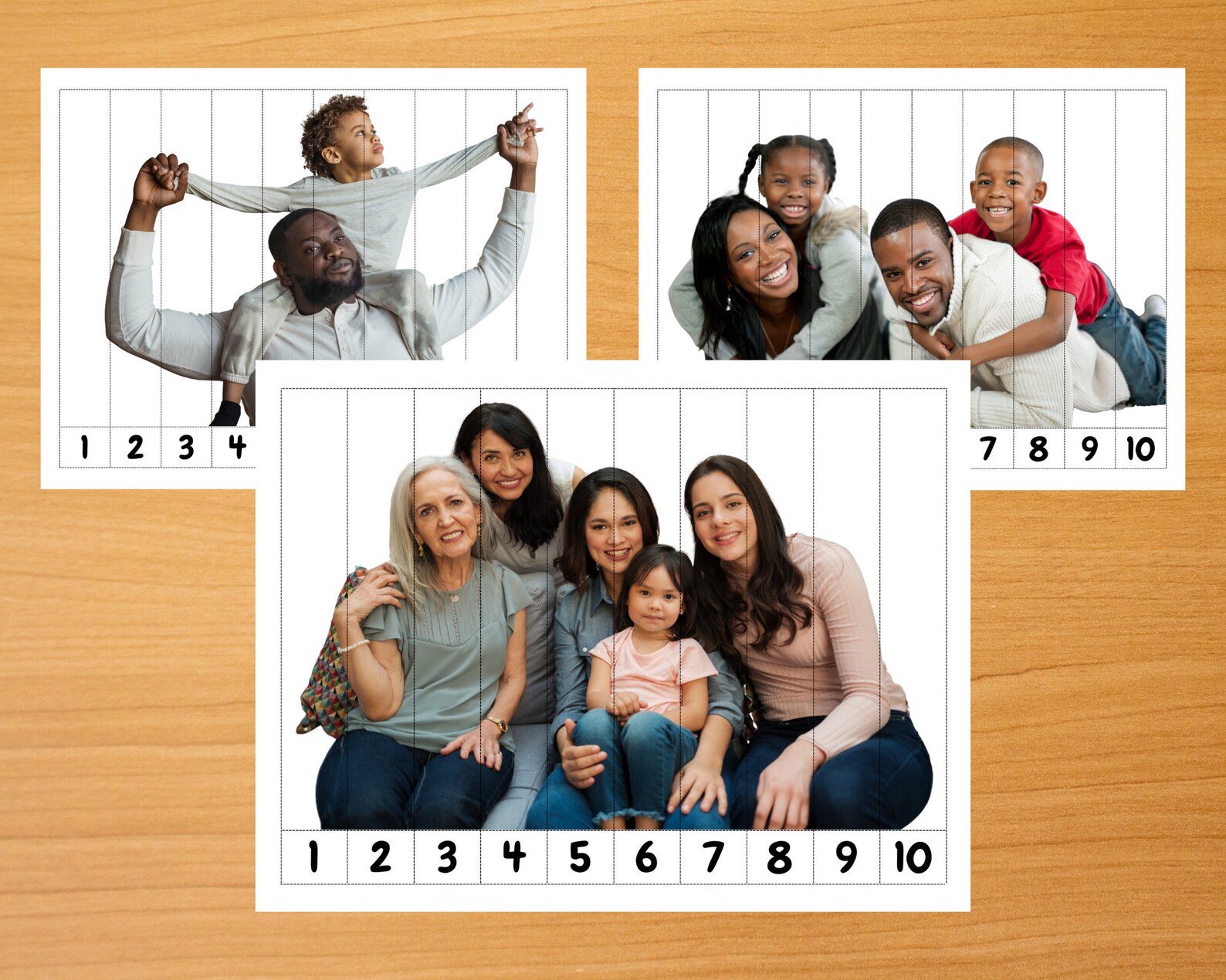 Family Number Sequence Puzzles| Child Inspired Printables| Digital ...