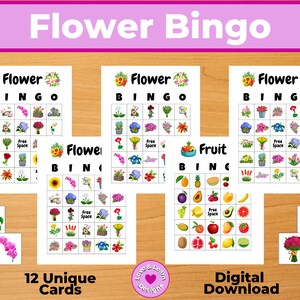 Flower Bingo Digital Download| Printable Play Based Activity ...