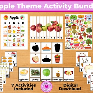 Apple Theme Activity Bundle| Child Inspired Printables| Digital ...