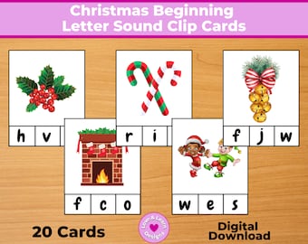 Nursery Rhyme Beginning Letter Sound Clip Cards| Child Inspired ...