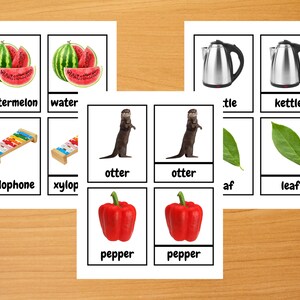A-Z Alphabet Words 3 Part Cards| Child Inspired Printable| Digital ...