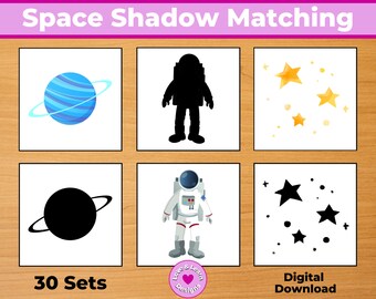 Friendship Shadow Matching Cards| Child Inspired Printables| Digital ...