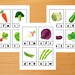 Vegetables Beginning Letter Sound Clip Cards| Printable Digital ...