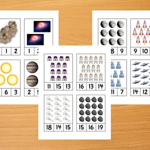Space Count and Clip Cards| Child Inspired Printables|math Digital ...