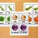 Vegetables Theme 3 Part Cards| Printable Digital Download| Montessori ...