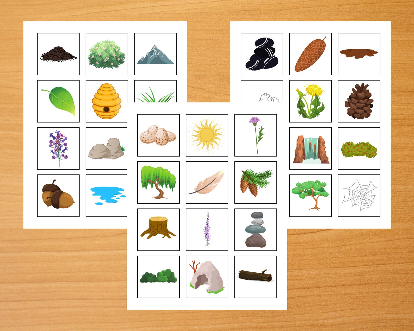 Nature I Spy Matching Game| Digital Download| Printable Play Based ...