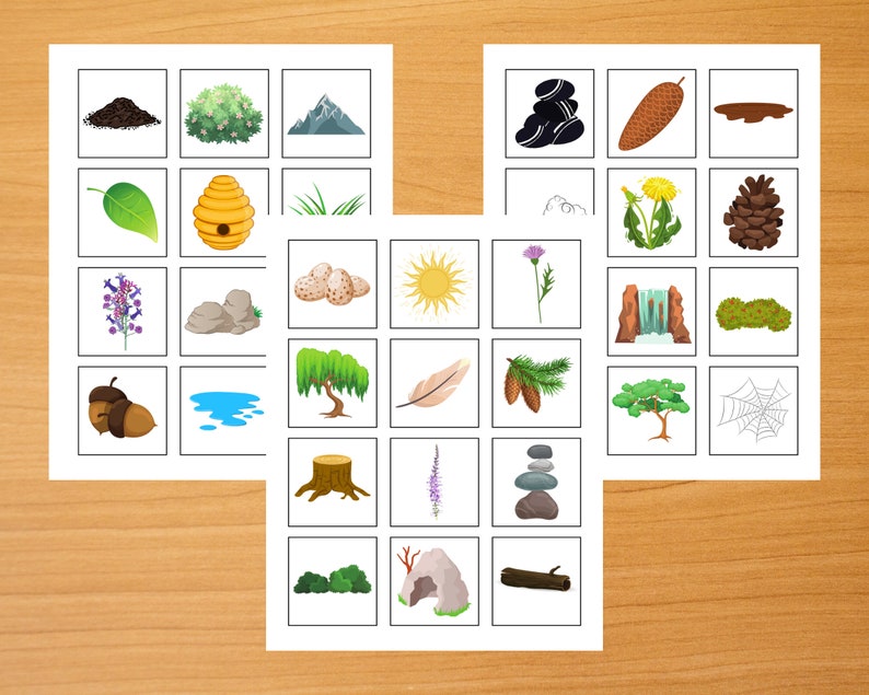 Nature I Spy Matching Game| Digital Download| Printable Play Based ...