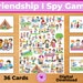 Friendship I Spy Matching Game| Digital Download| Printable Play Based ...