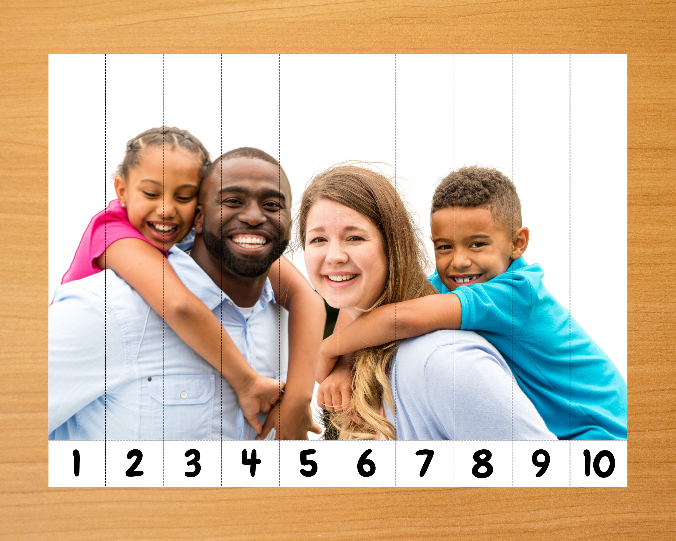 Family Number Sequence Puzzles| Child Inspired Printables| Digital ...