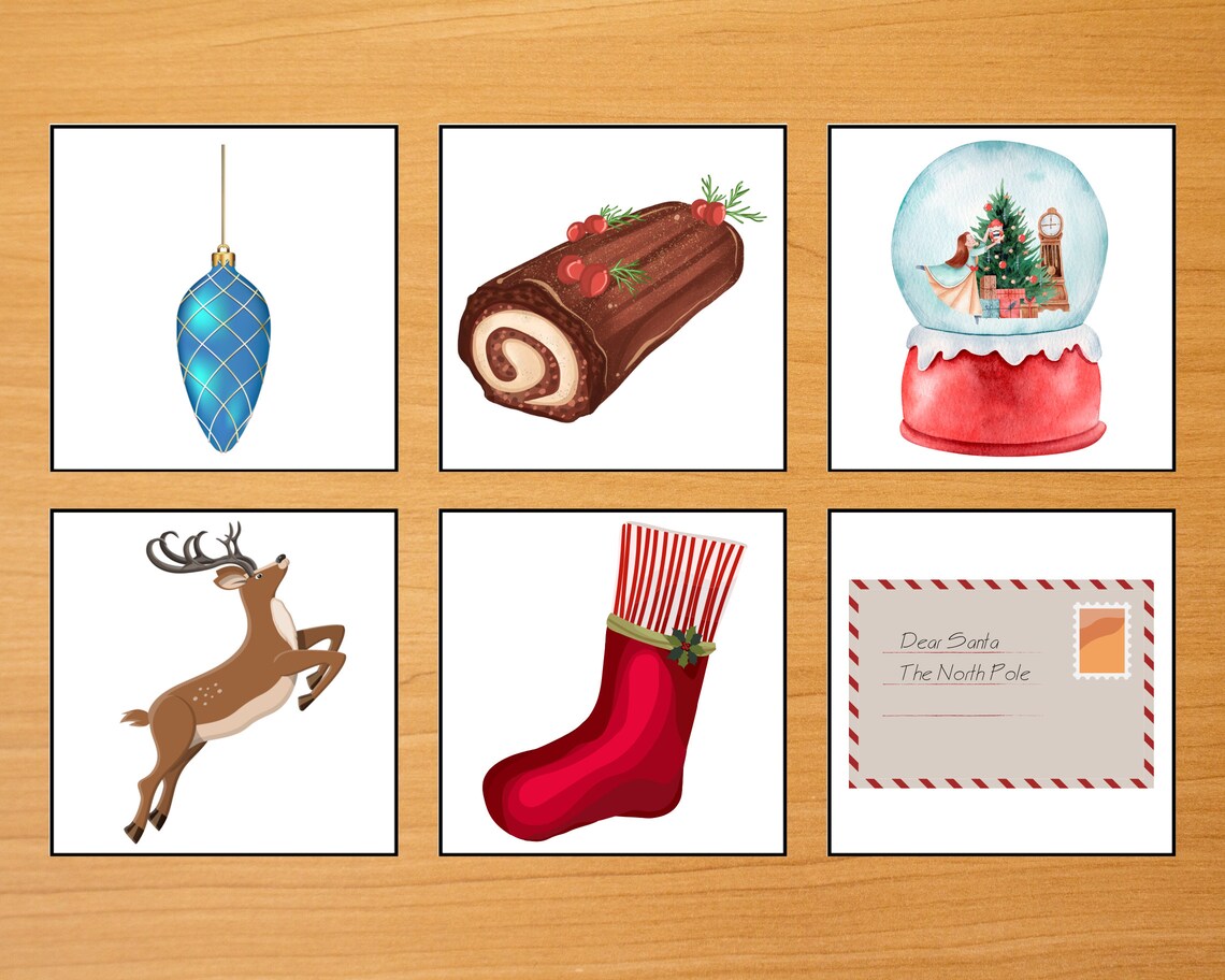 Christmas I Spy Matching Game| Digital Download| Printable Play Based ...