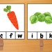 Vegetables Beginning Letter Sound Clip Cards| Printable Digital ...