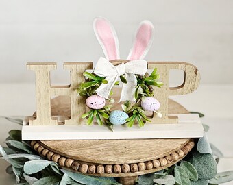 Wooden Easter HOP Sign - Etsy