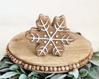 Gingerbread Snowflake Cookies Gingerbread Decor Christmas Cookies ...