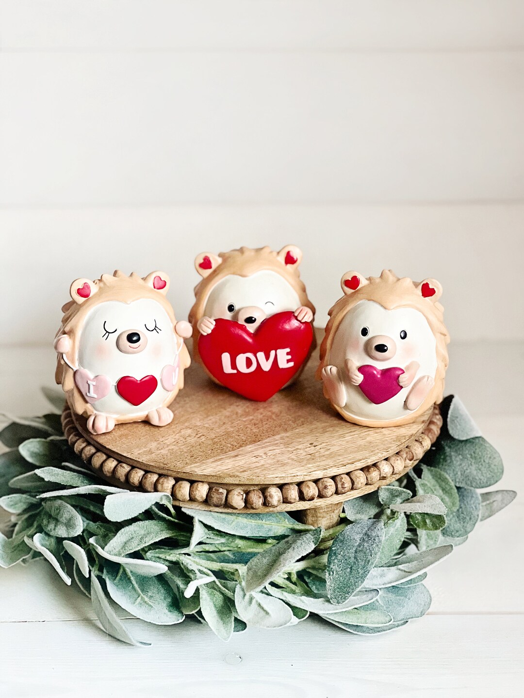 Valentine Hedgehogs Set of 3 - Etsy