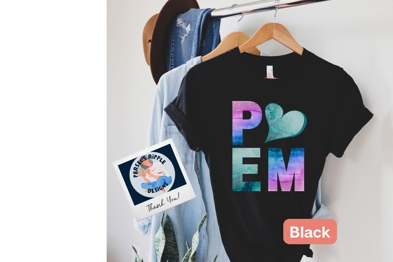 Watercolor Poem T-shirt World Poetry Day Writers Tee Gift for Poetry ...