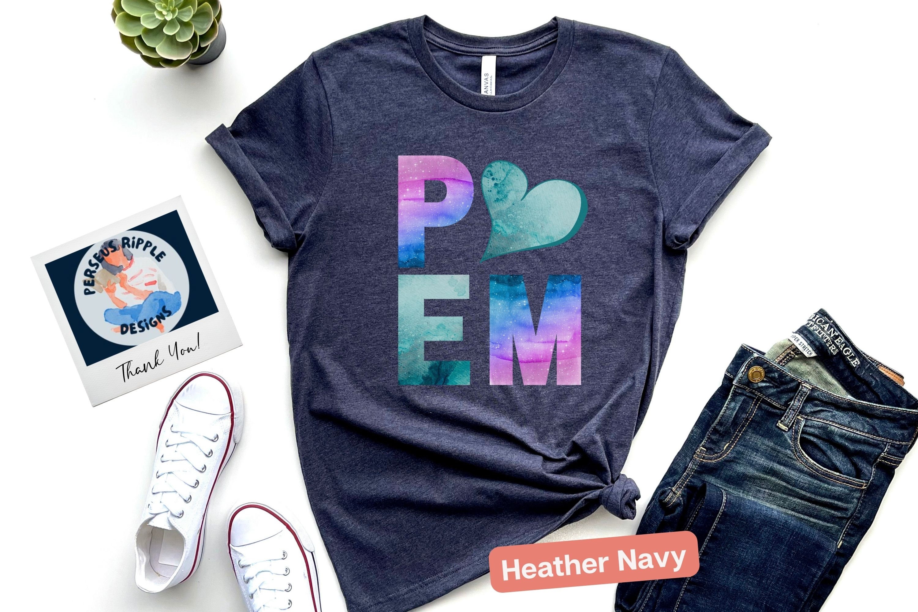 Watercolor Poem T-shirt World Poetry Day Writers Tee - Etsy
