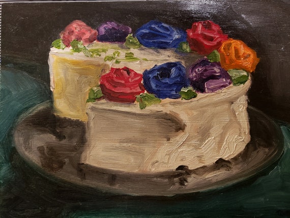 Still Life Birthday Cake - Etsy
