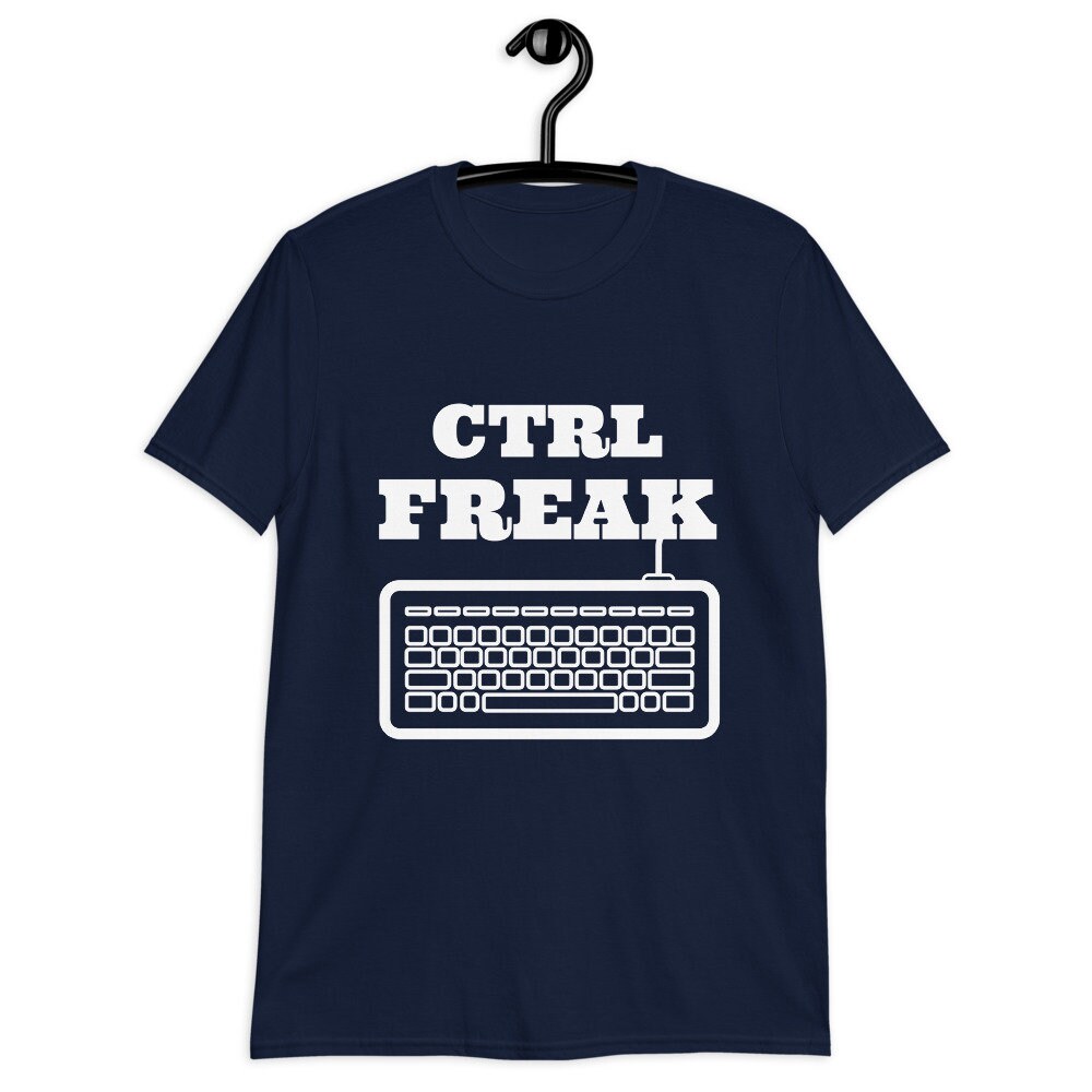 CTRL Control Freak Funny Keyboard Computer Adult Short-sleeve - Etsy