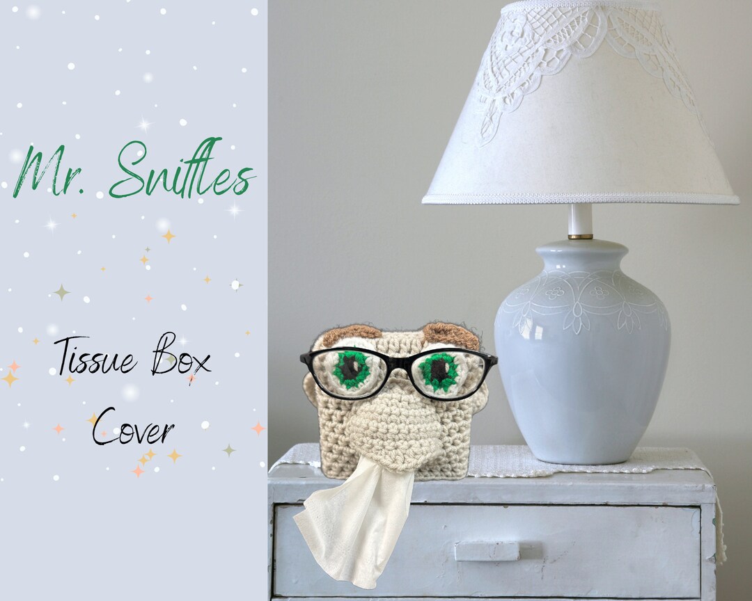 Mr. Sniffles Tissue Box Cover - Etsy