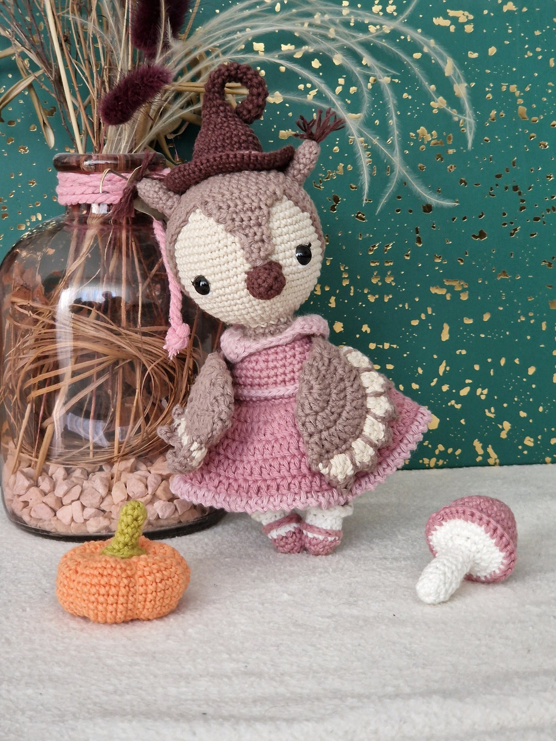 Ella Owl, Owl, Witch, Witch Owl, Amigurumi, Cute, Crochet, Handmade - Etsy