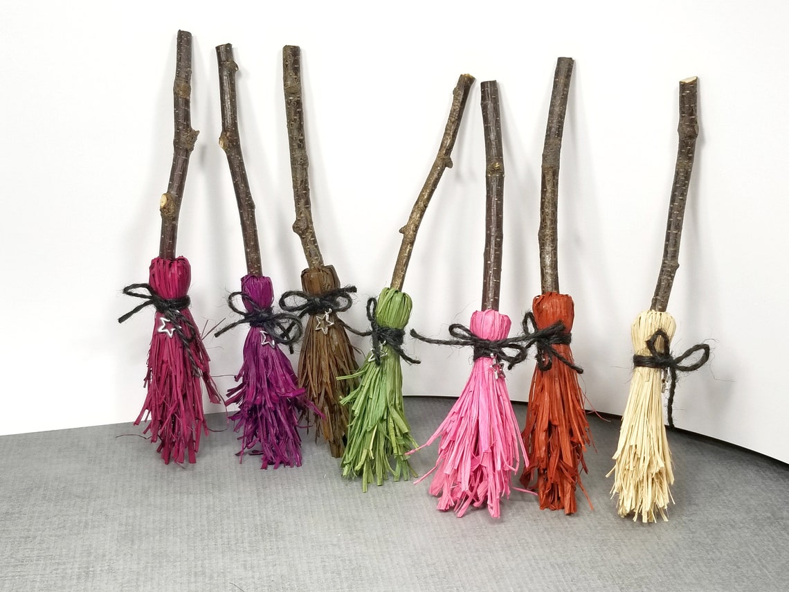 Mini Witch Broom Decoration for Tiered Tray Choose Color | Etsy