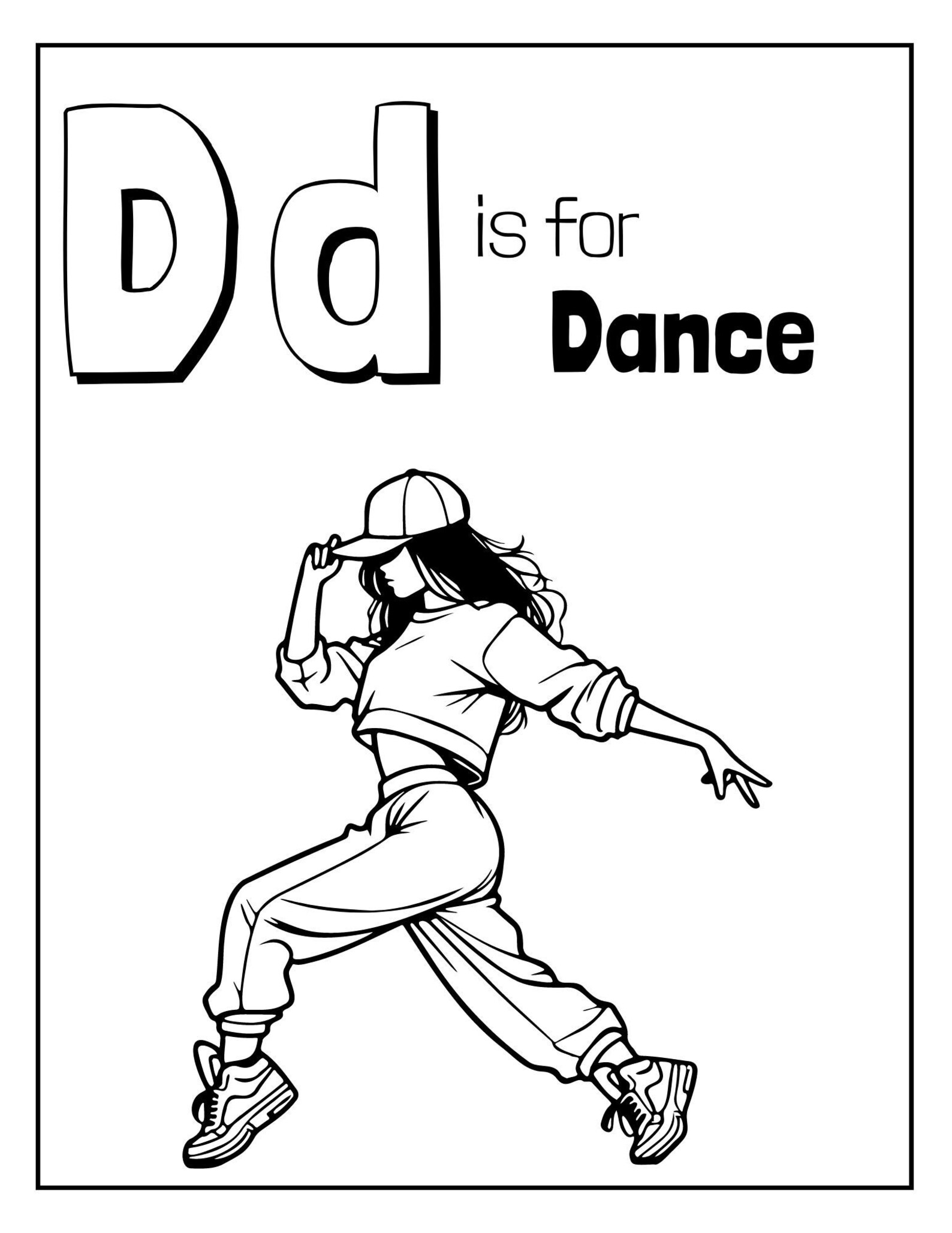 Dance Coloring Pages - Etsy