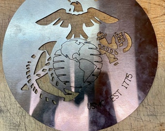 Sm. USMC Ega Marine Corps. Marines Metal Art Wall Sign Gift - Etsy