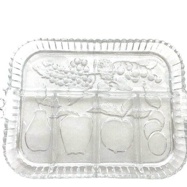 Glass Relish Tray - Etsy