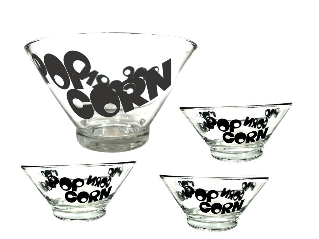 Vintage Retro 1970s Popcorn Glass Bowl - Set of 4 - Etsy