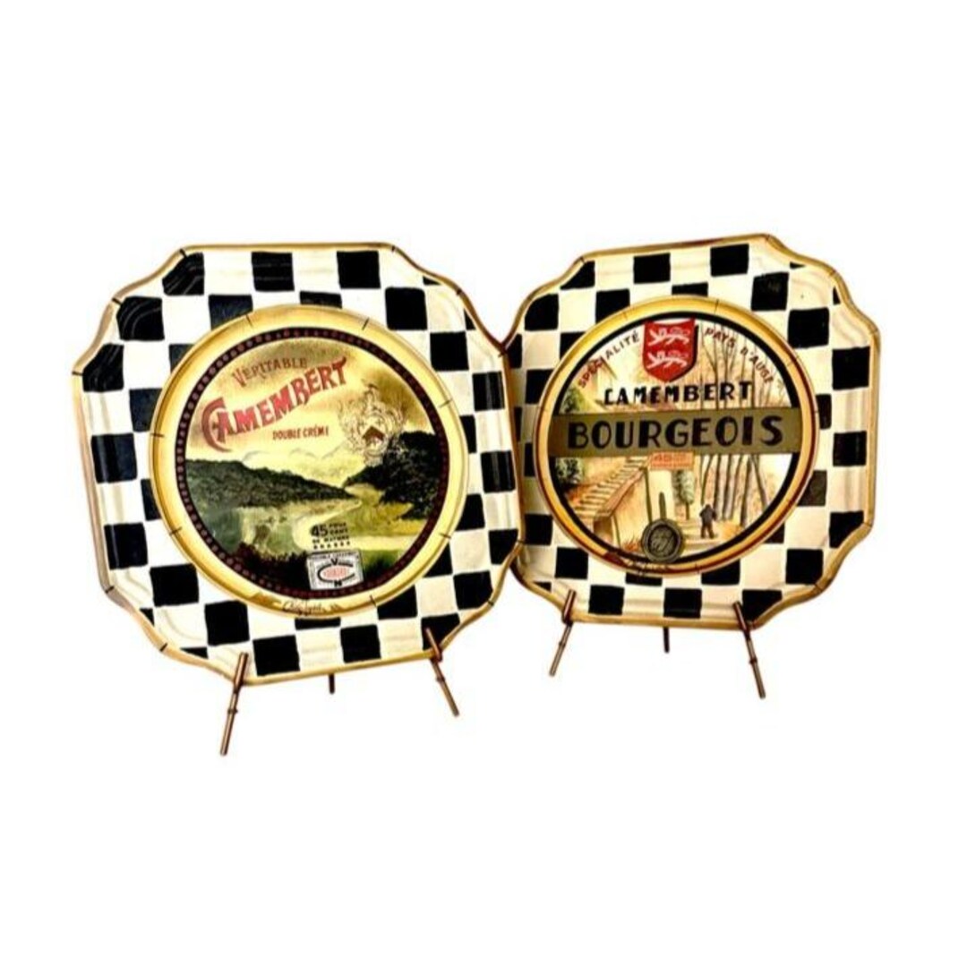 Tan San Design Hand-painted Wood French Camembert Cheese Plates ...